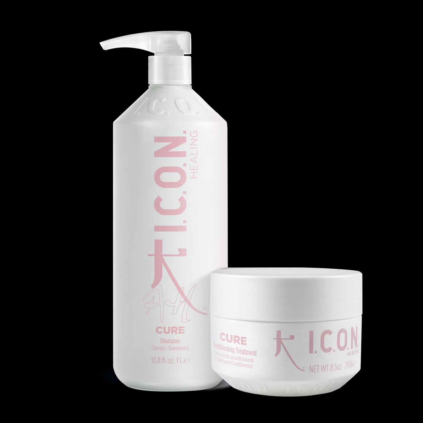 Pack ahorro champú CURE de litro + acondicionador CURE de 250 g de I.C ...